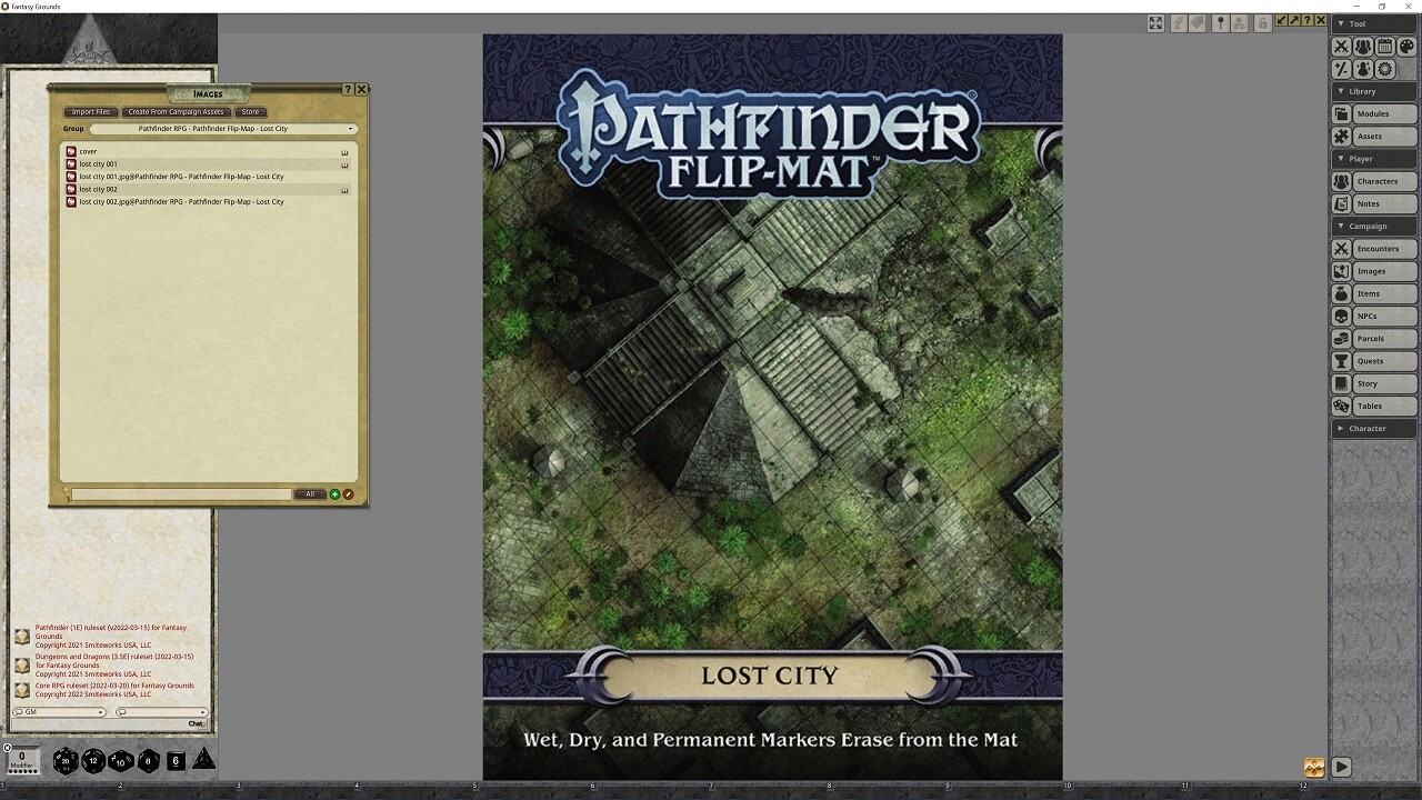 Fantasy Grounds Pathfinder Rpg Pathfinder Flip Mat Lost City On Steam