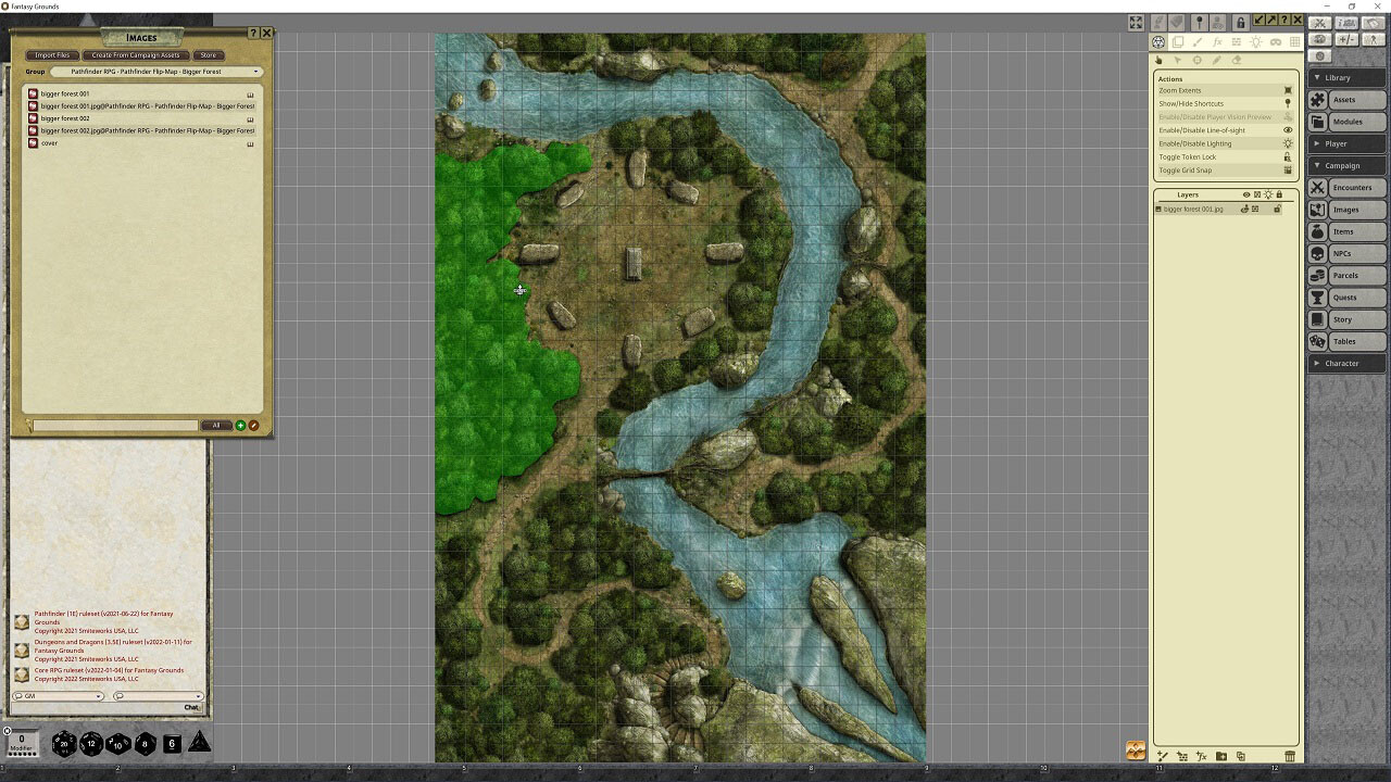 Fantasy Grounds Pathfinder Rpg Pathfinder Flip Mat Bigger Forest