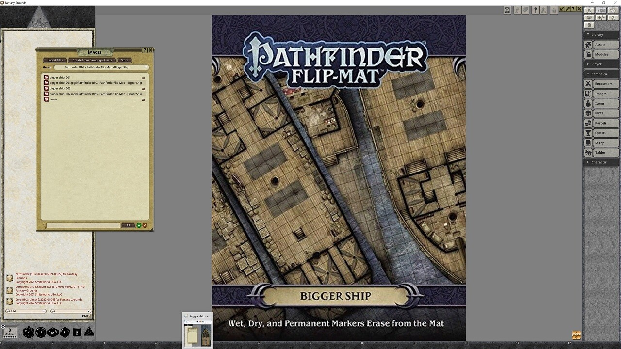 Fantasy Grounds Pathfinder Rpg Pathfinder Flip Mat Bigger Ship On