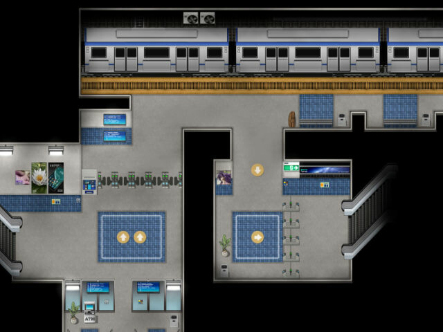 Rpg Maker Mz Kr Transportation Station Subway And Train Tileset On