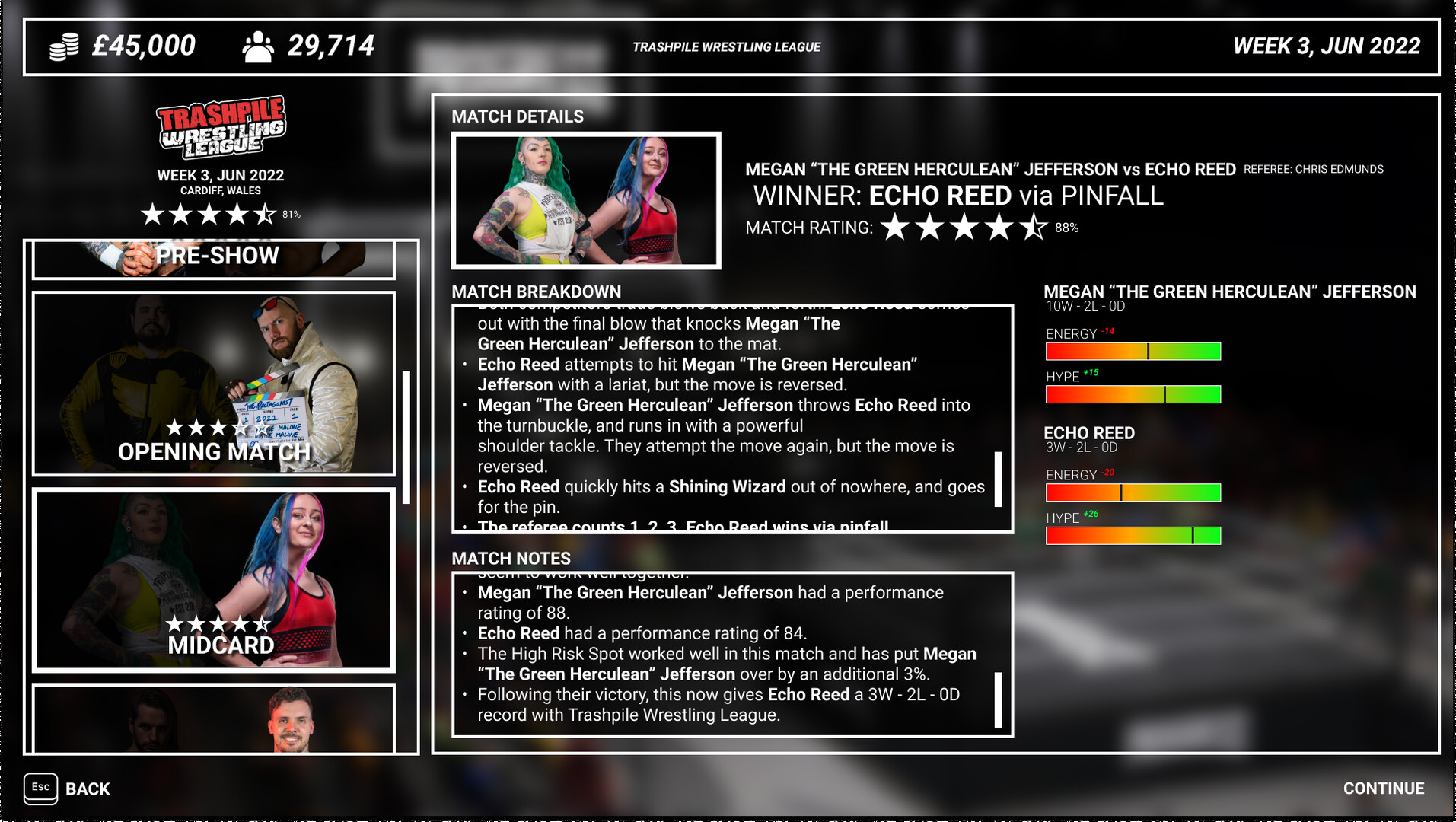 Main Event: Wrestling Manager on Steam