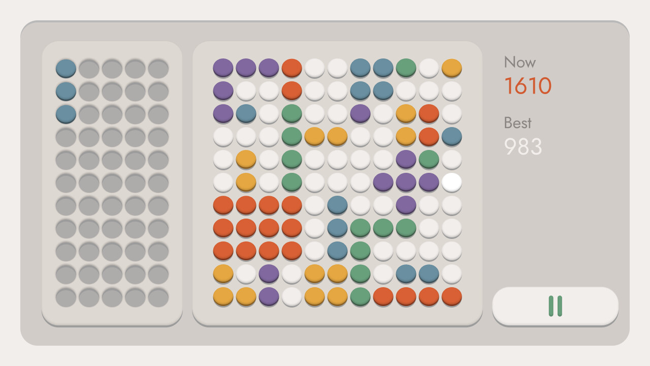 Dots in line on Steam