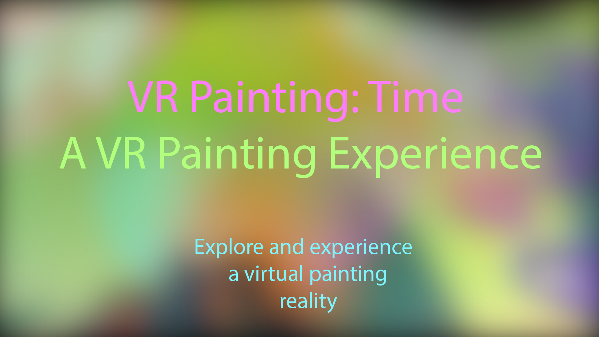 VR Painting: Time · 스팀