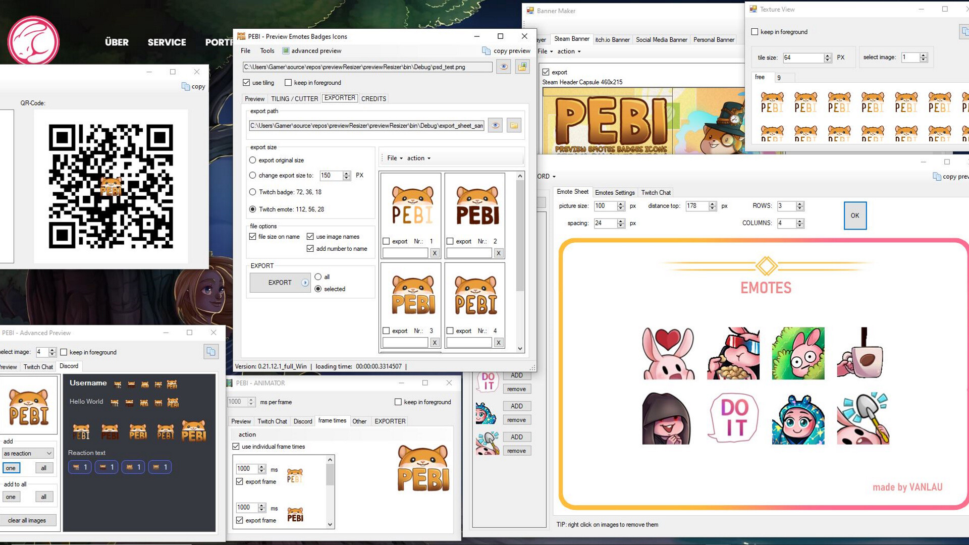 PEBI - Preview Emotes Badges Icons on Steam
