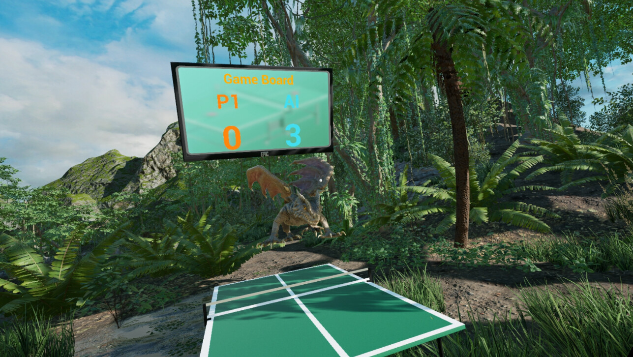 Save 50% on VR Dinosaur Pingpong on Steam