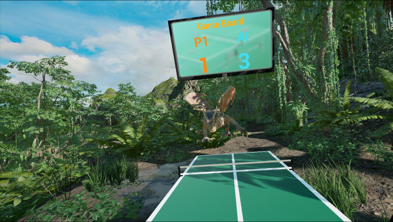 Save 50% on VR Dinosaur Pingpong on Steam