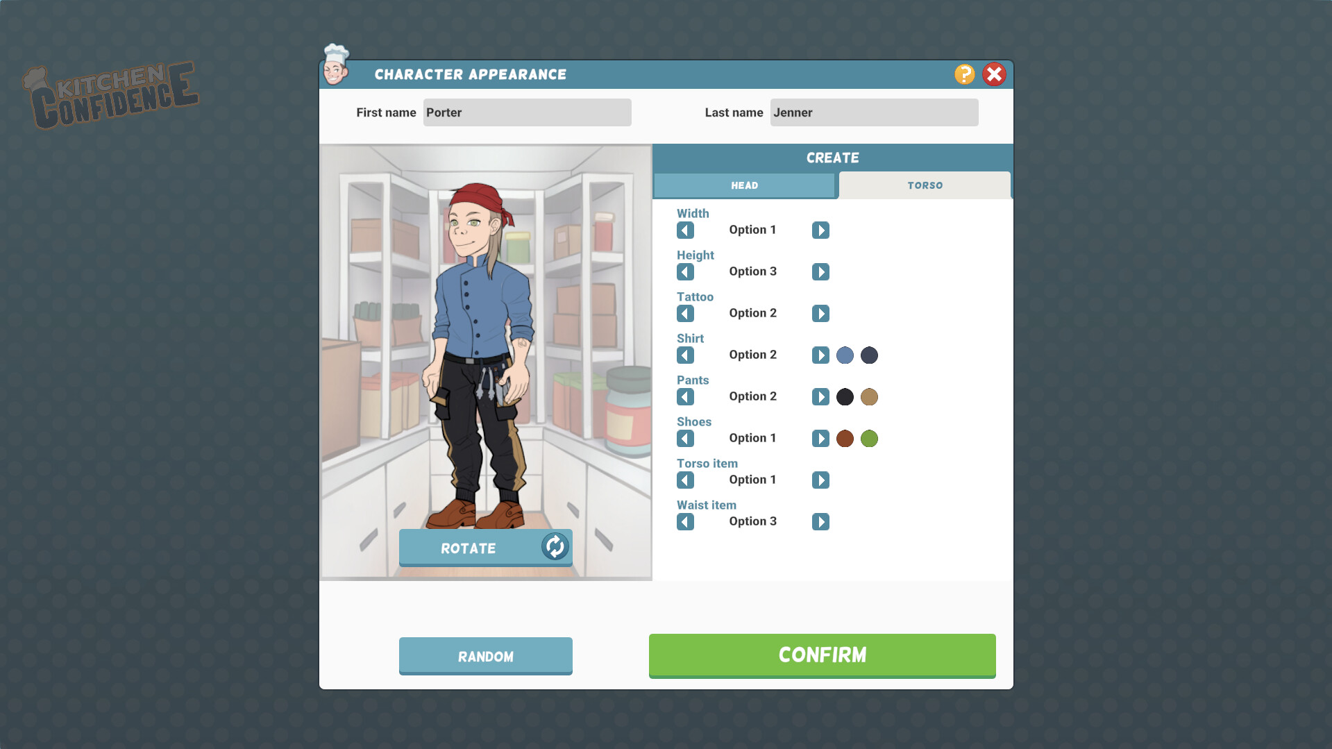 Kitchen Confidence on Steam
