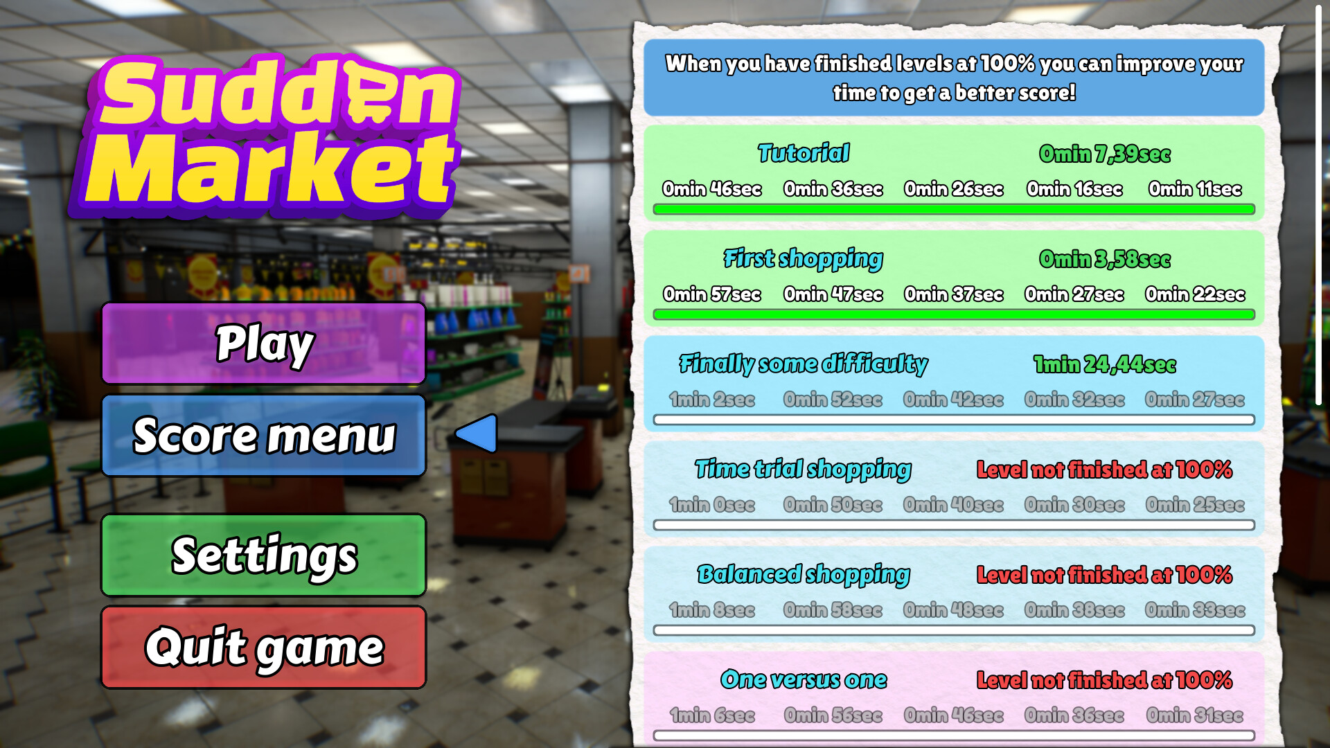 Save 40% on Sudden Market on Steam