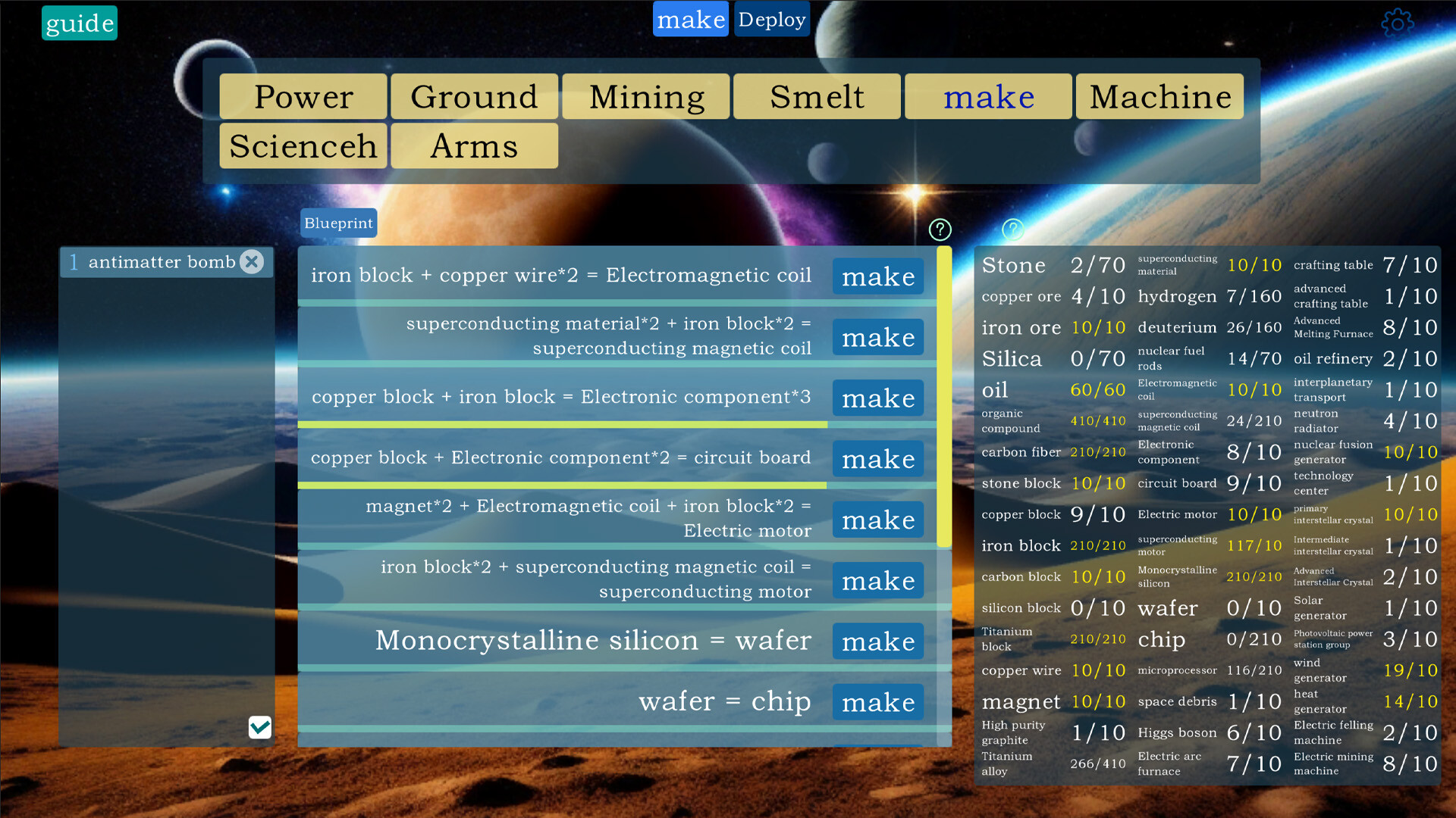 Idle interstellar Factory 2 on Steam