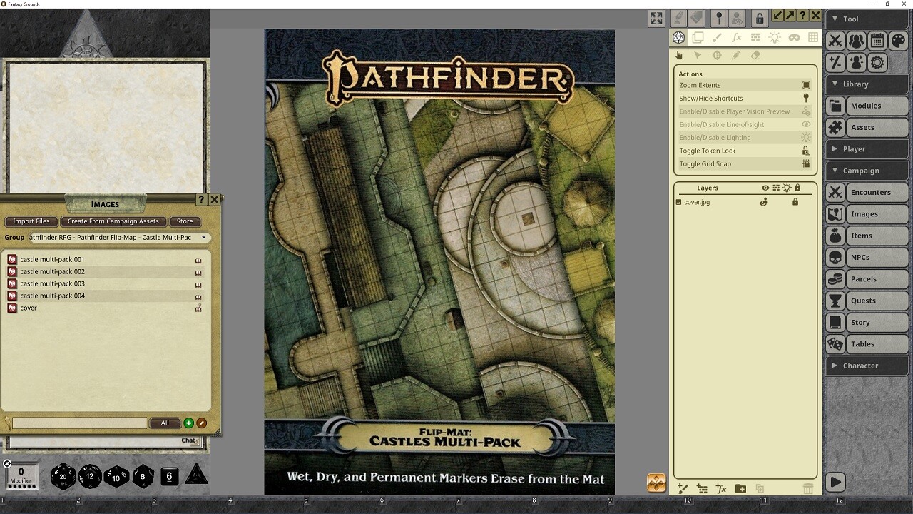 Fantasy Grounds Pathfinder Rpg Pathfinder Flip Mat Castle Multi