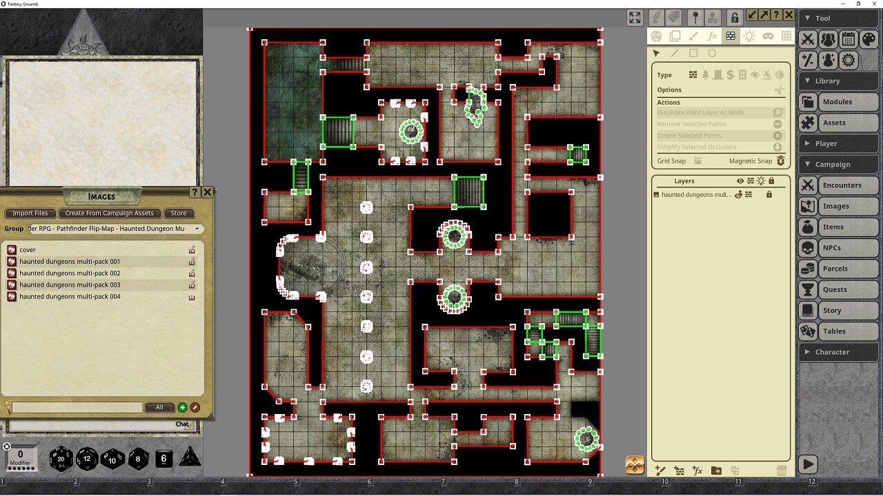 Fantasy Grounds Pathfinder Rpg Pathfinder Flip Mat Haunted Dungeon