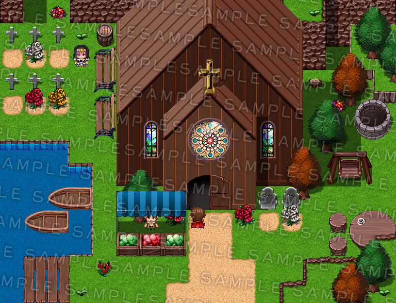 RPG Maker MV - Krachware Fantasy Town Exterior Tileset on Steam