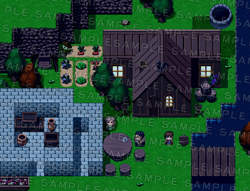 RPG Maker MV - Krachware Fantasy Town Exterior Tileset on Steam