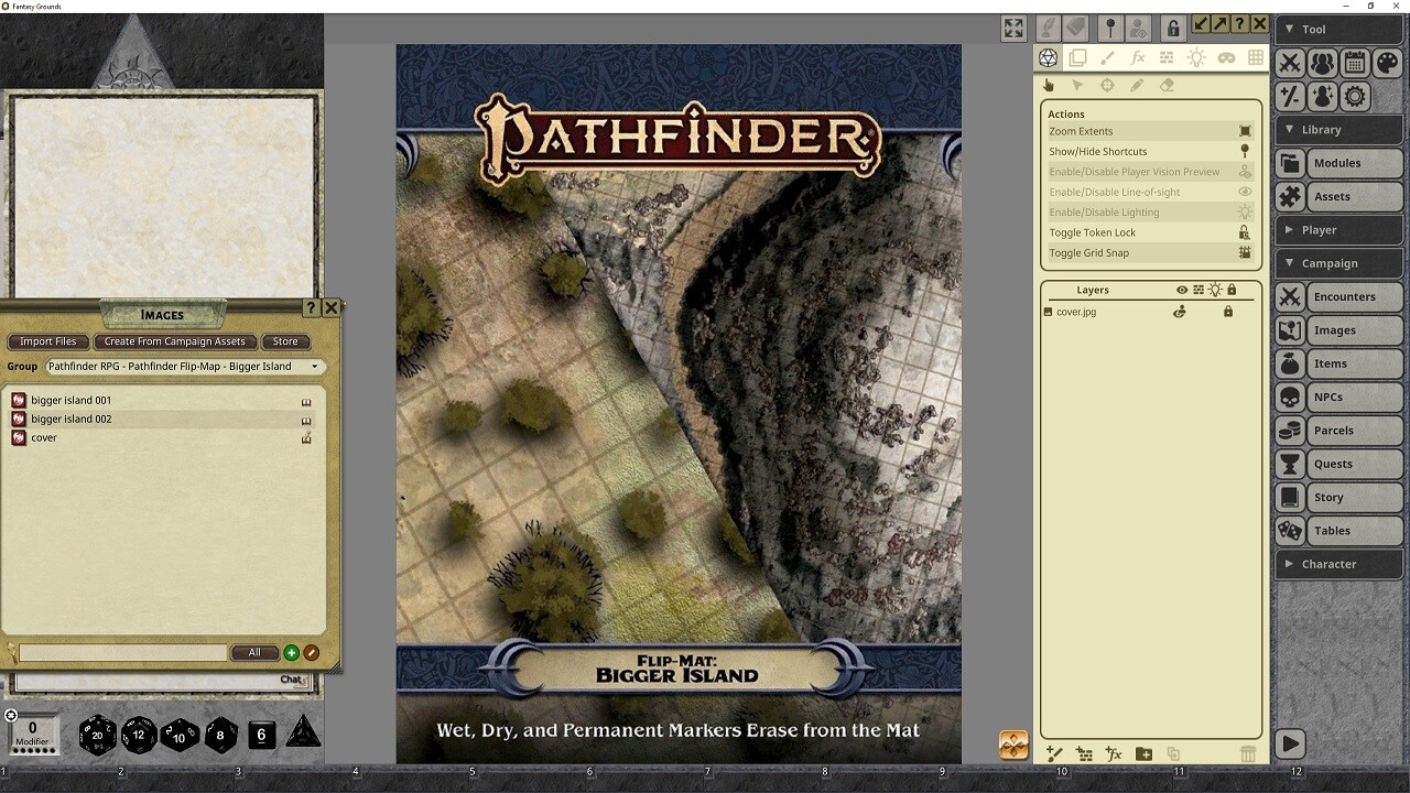 Fantasy Grounds Pathfinder Rpg Pathfinder Flip Mat Bigger Island