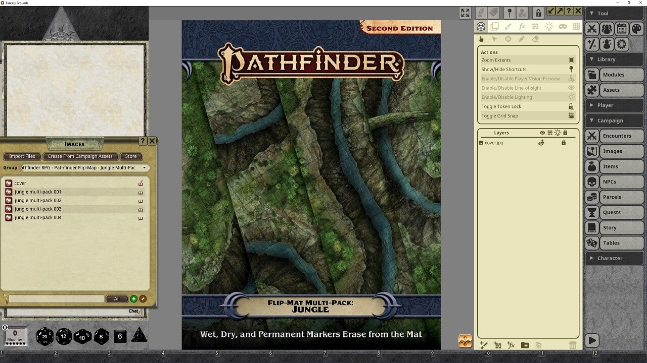 Fantasy Grounds Pathfinder Rpg Pathfinder Flip Mat Jungle Multi