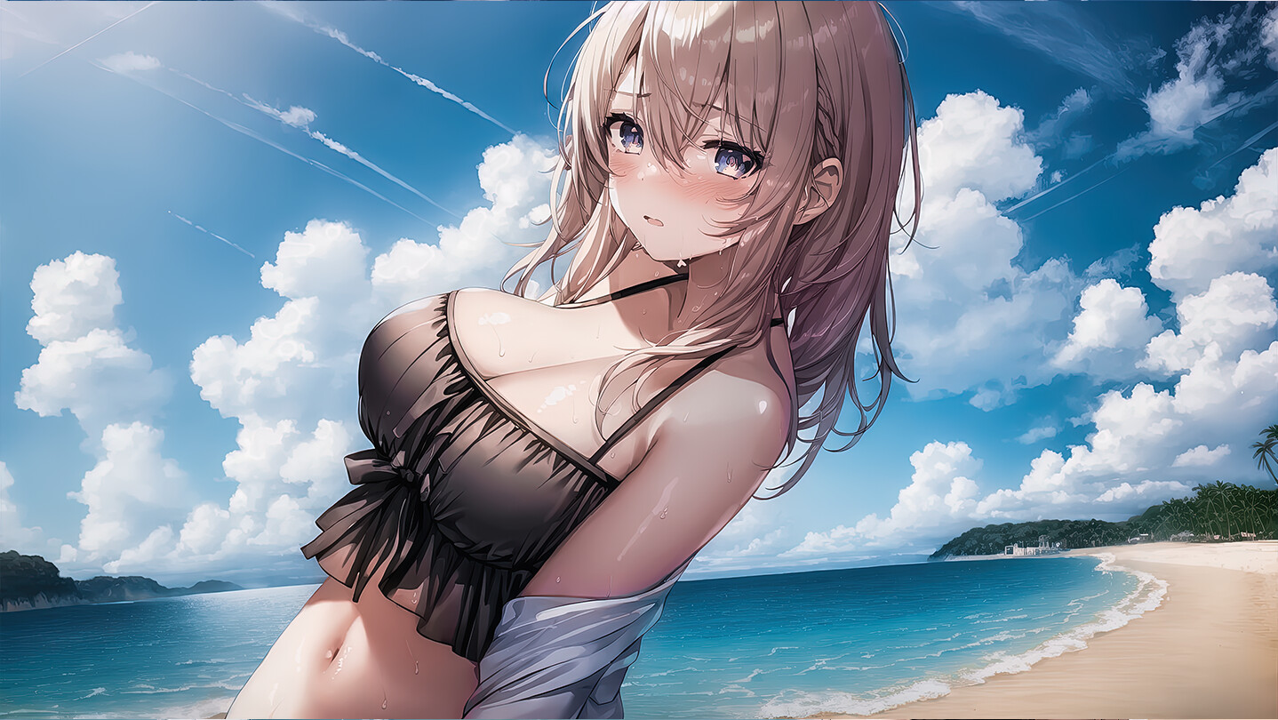 Senpai Puzzle Waifu Summer Background Waifus Pack On Steam
