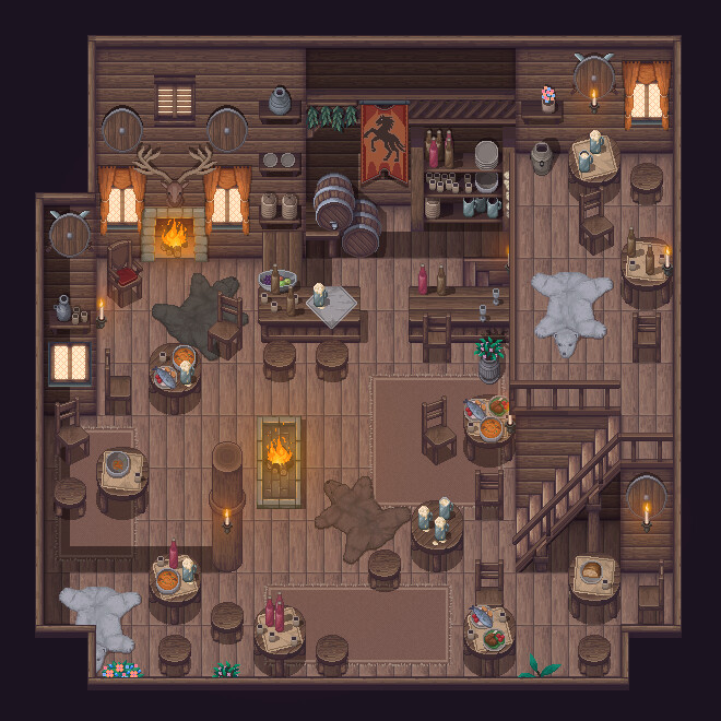 Rpg Maker Mz Winlu Fantasy Tileset Interior On Steam