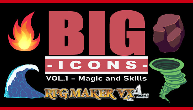 RPG Maker VX Ace - Big Icons Vol 1 - Magic and Skills on Steam