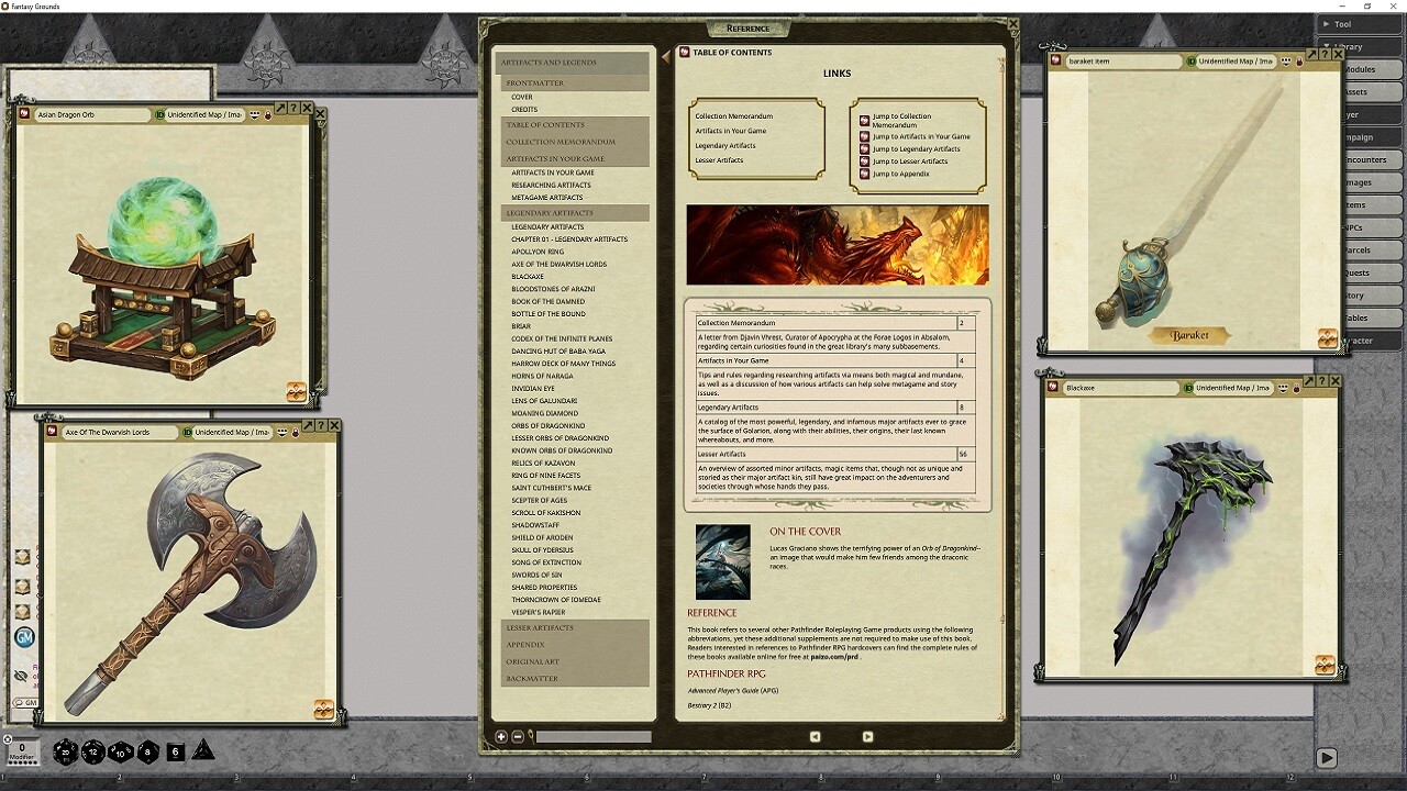 Fantasy Grounds Pathfinder Rpg Campaign Setting Artifacts