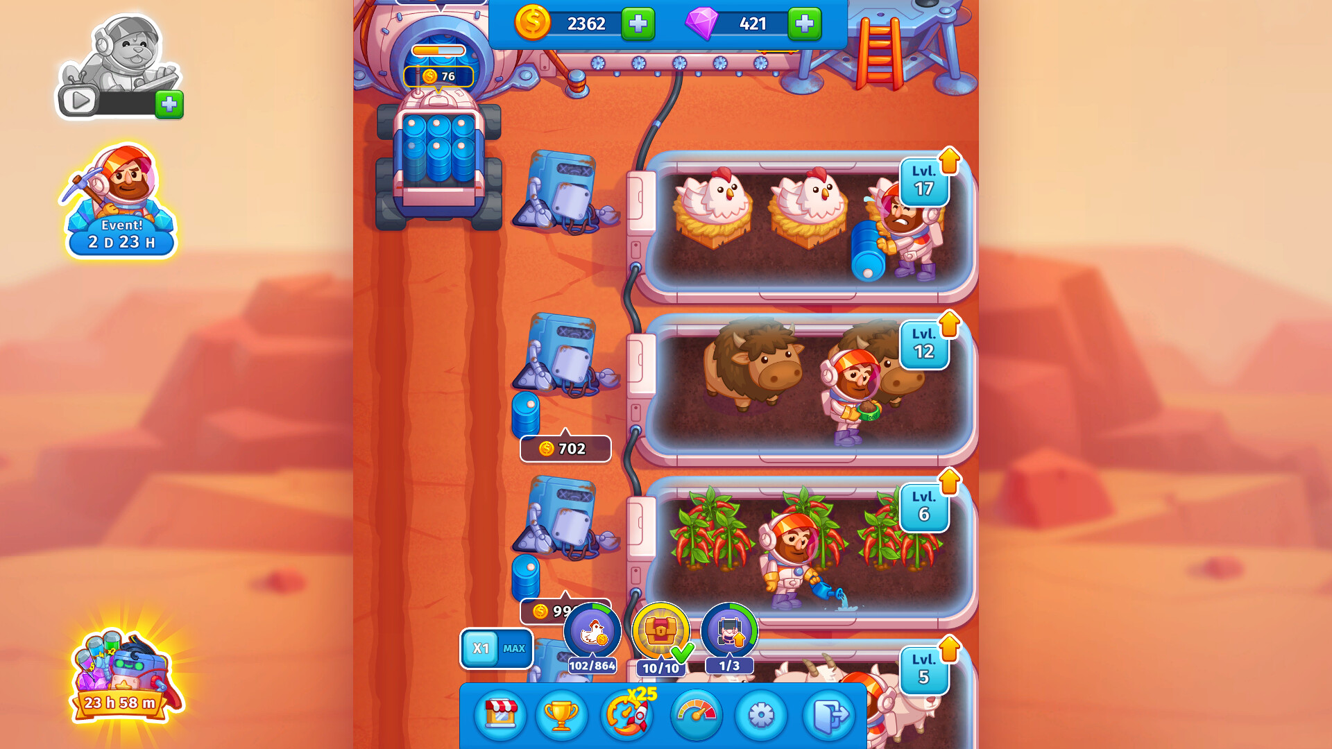 Idle Mars - Colony Simulator and Farming Tycoon on Steam