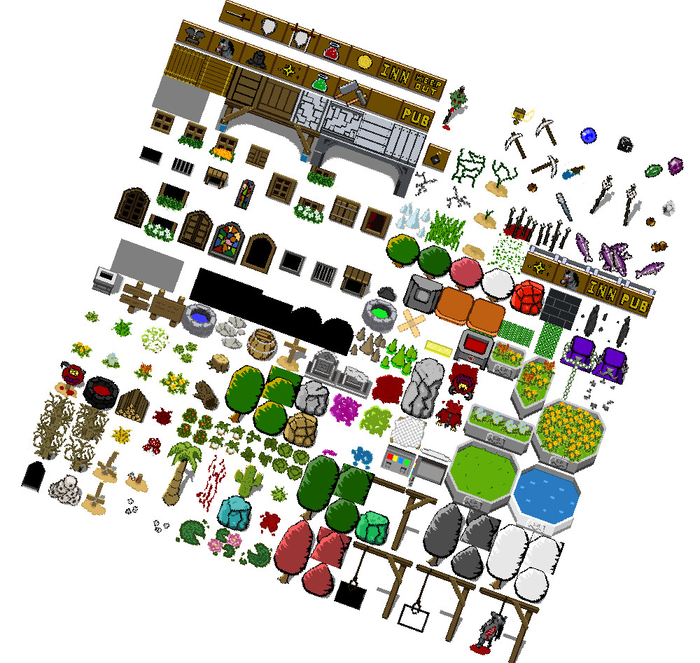 Rpg Maker Mz Pixel Pack 1 Characters Faces Tilesets On Steam