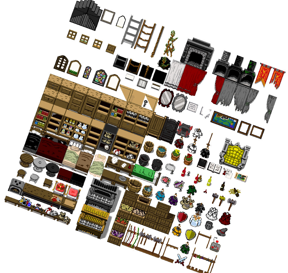 Rpg Maker Mz Pixel Pack 1 Characters Faces Tilesets On Steam