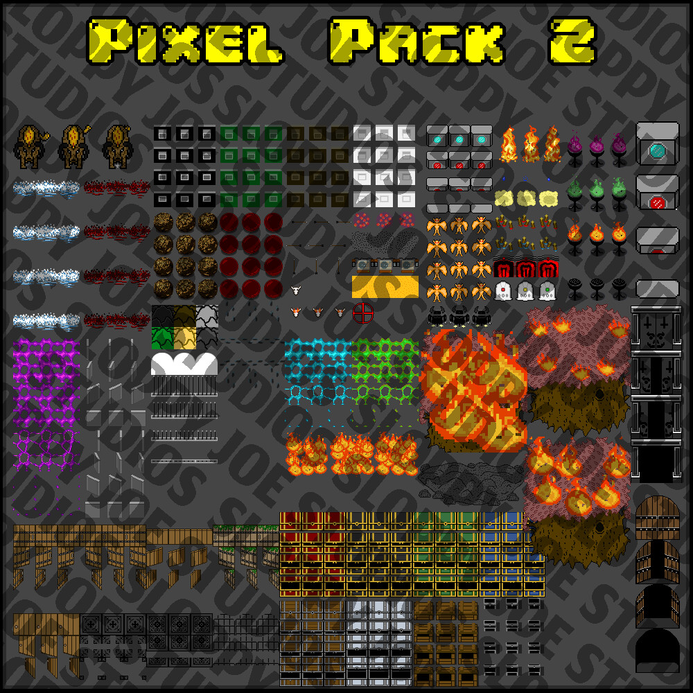 Rpg Maker Mz Pixel Pack 2 Characters Faces Sideview Enemies On Steam