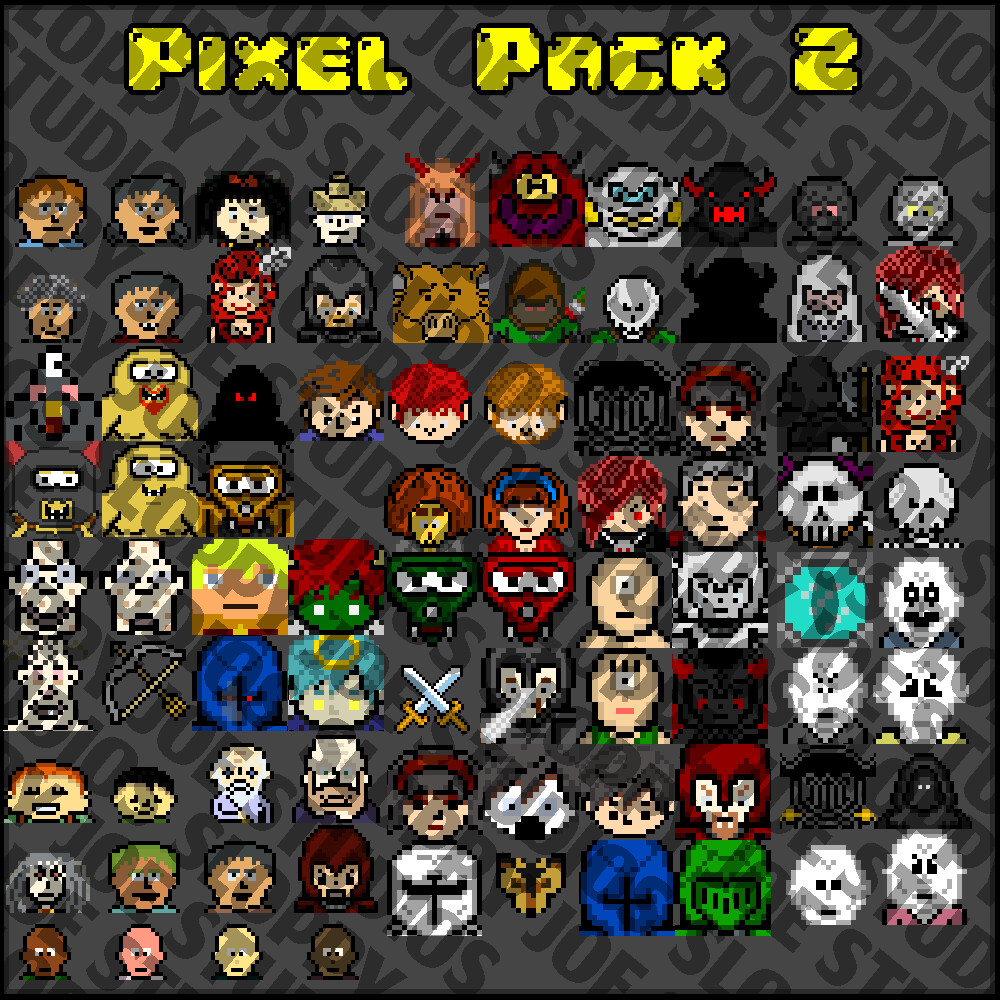 Rpg Maker Mz Pixel Pack 2 Characters Faces Sideview Enemies On Steam