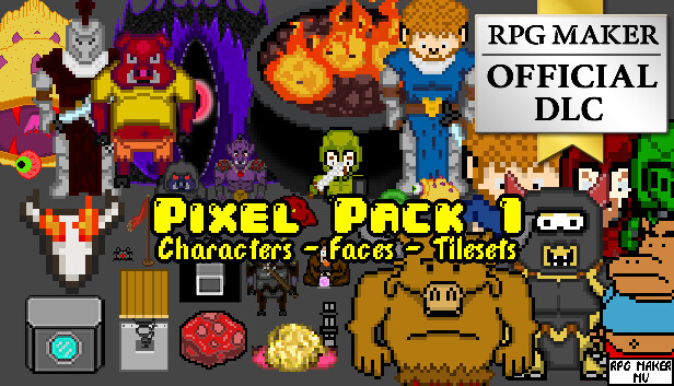 RPG Maker MV - Pixel Pack 1 Characters - Faces - Tilesets on Steam