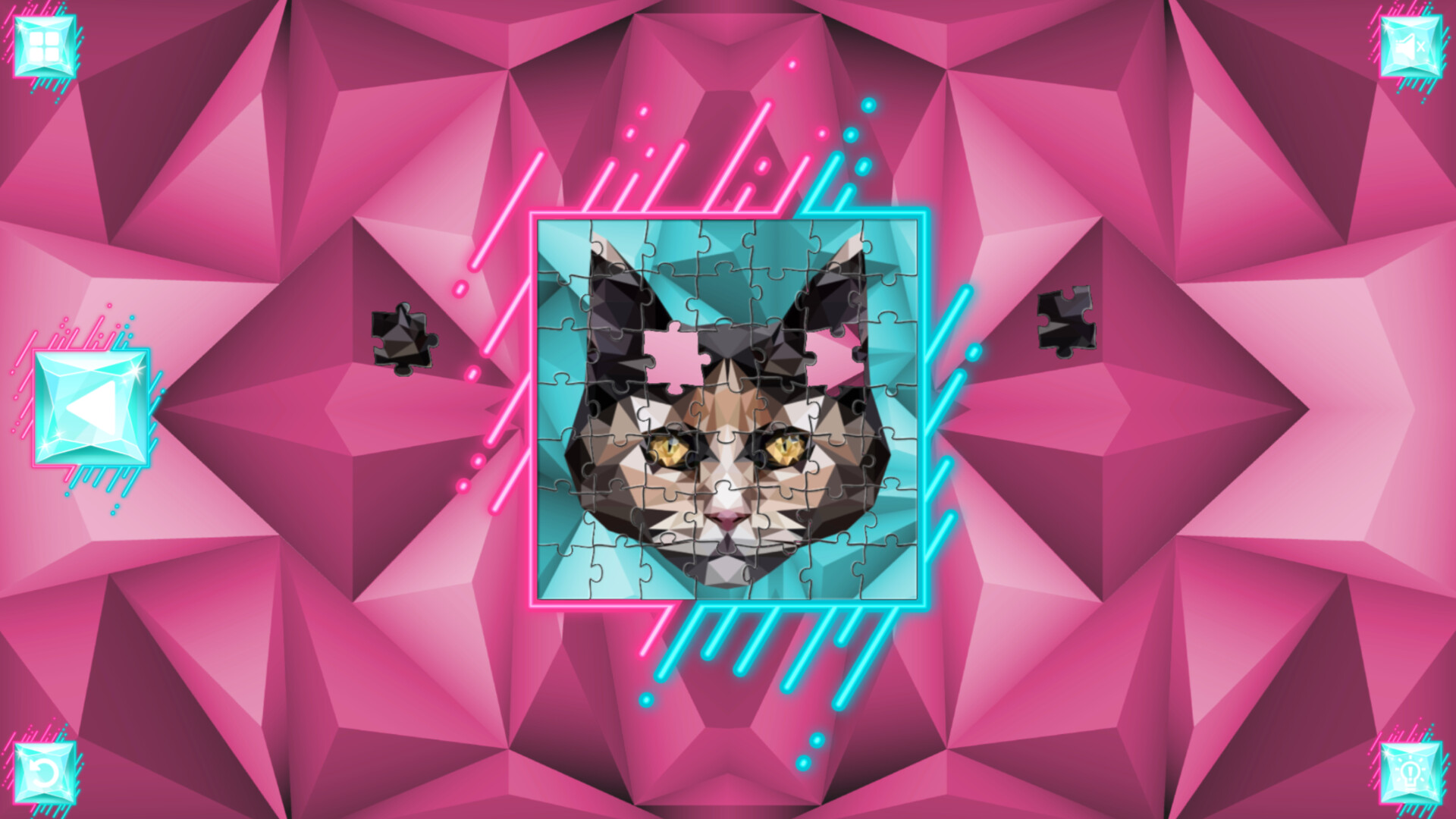 Poly Jigsaw: Cats on Steam