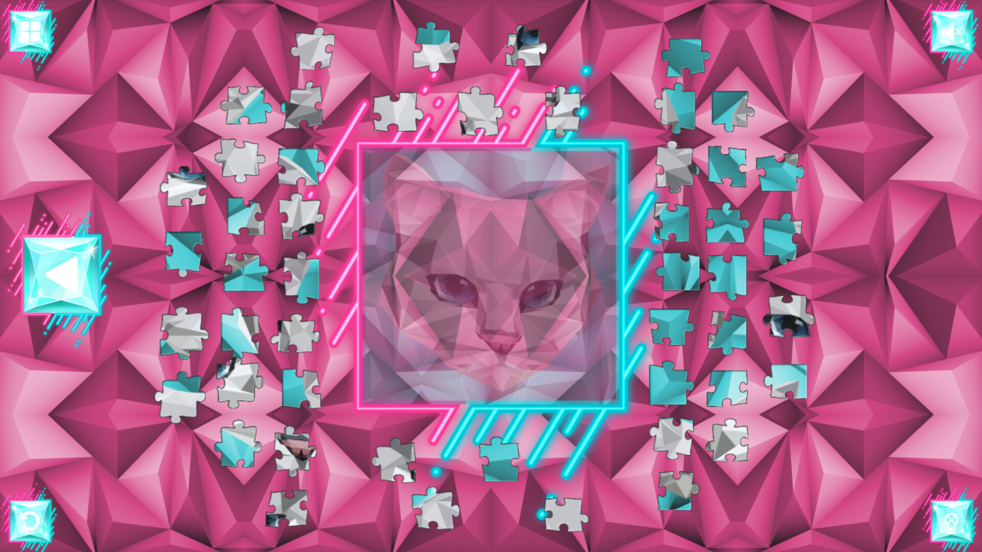 Poly Jigsaw: Cats on Steam