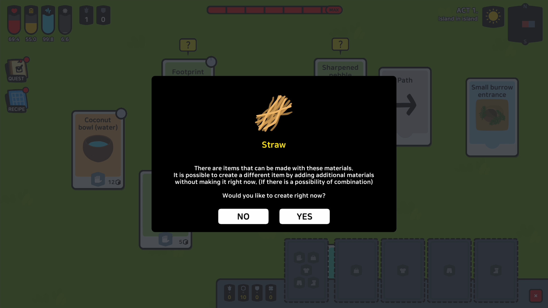 Steam의 Stack Island - Survival card game