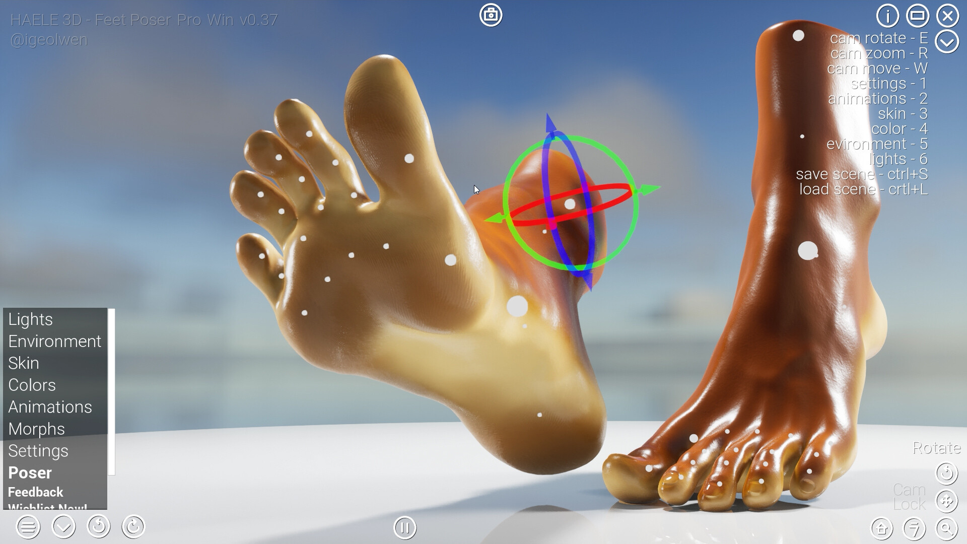 HAELE 3D - Feet Poser Pro a Steamen