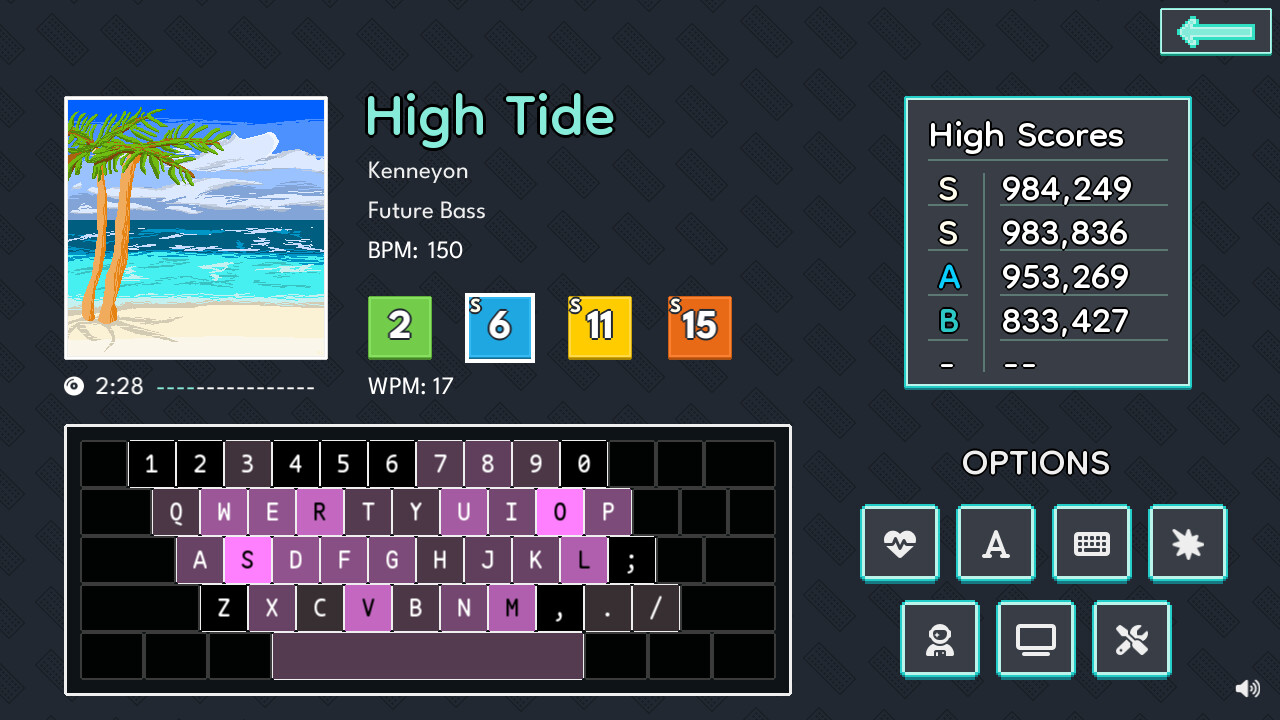 Typing Tempo on Steam