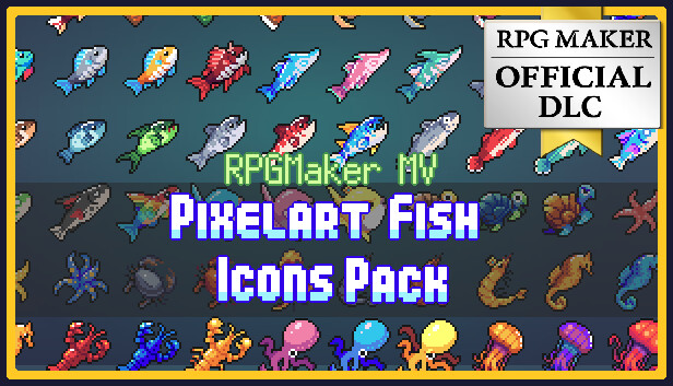 RPG Maker MV - PIXELART FISH ICONS PACK on Steam