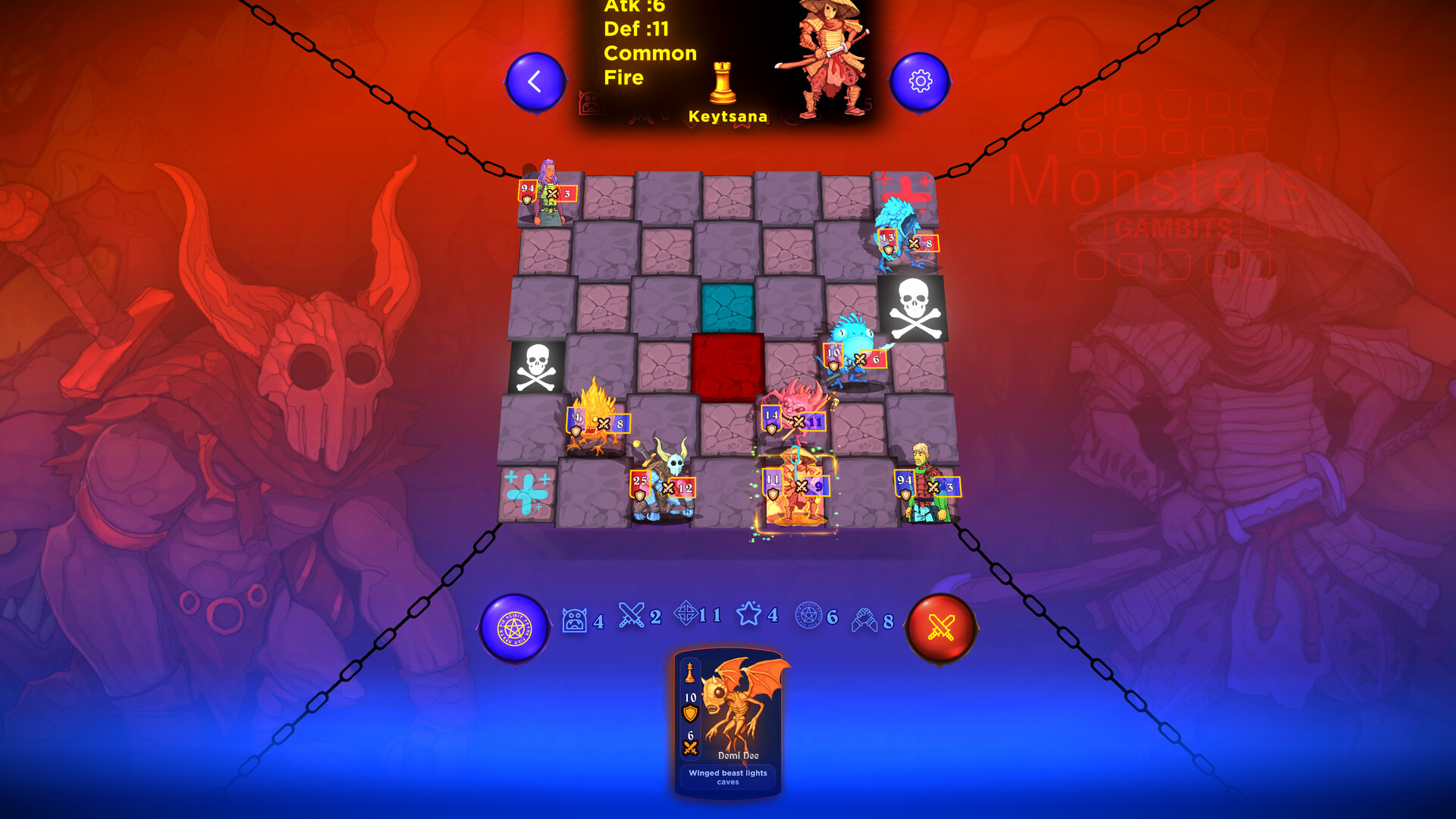Monsters' Gambits on Steam