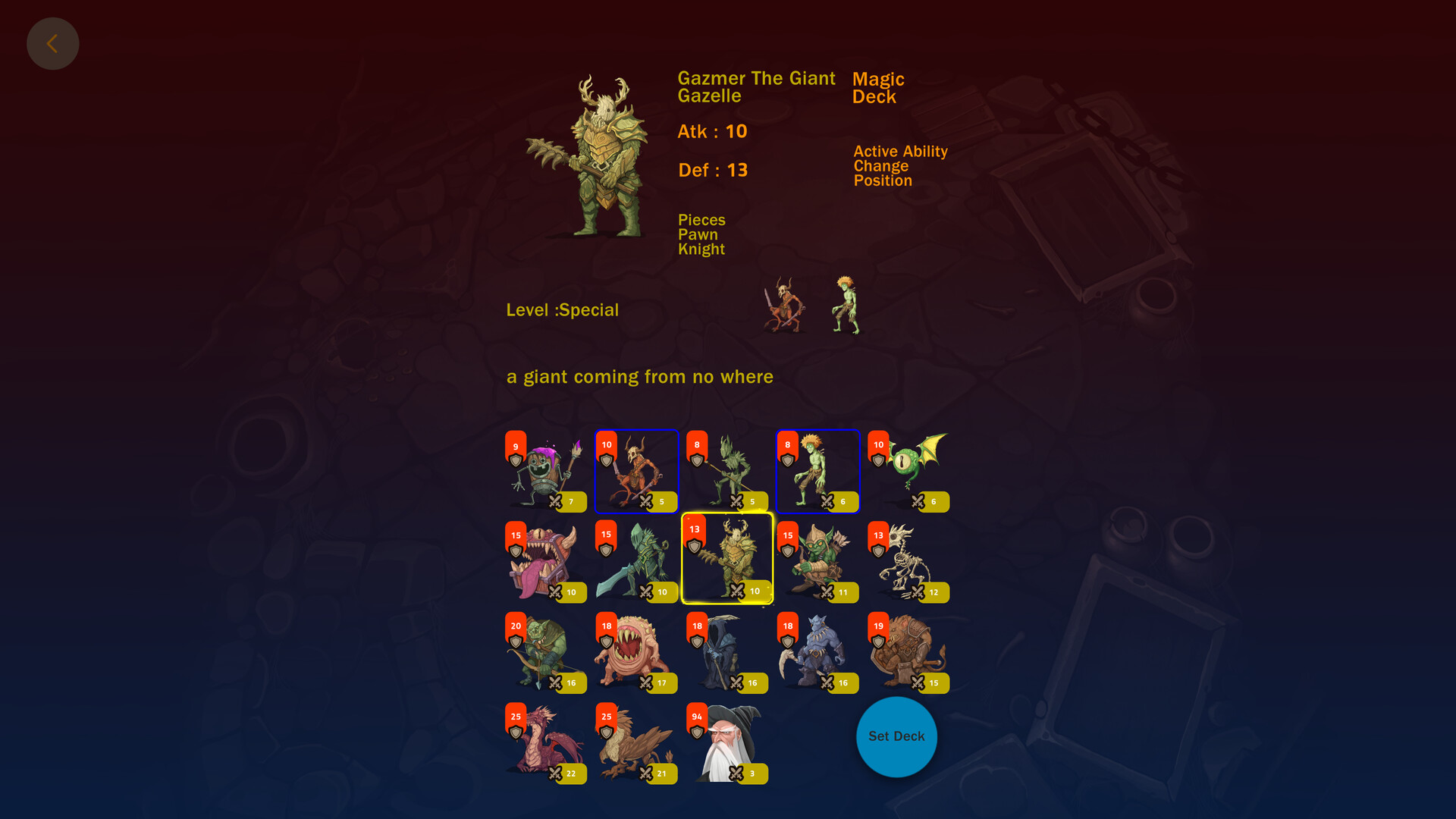 Monsters' Gambits on Steam