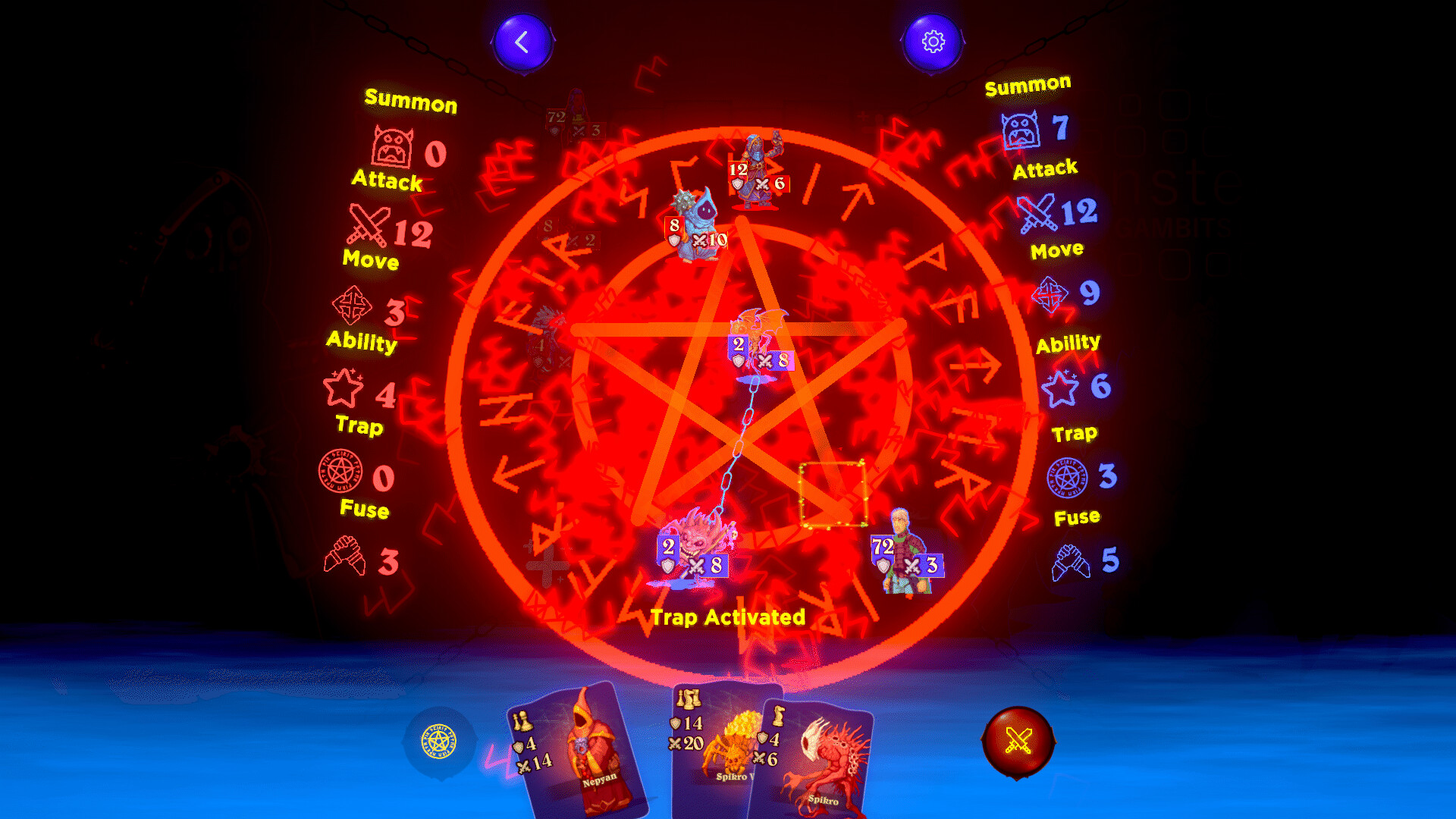 Monsters' Gambits on Steam