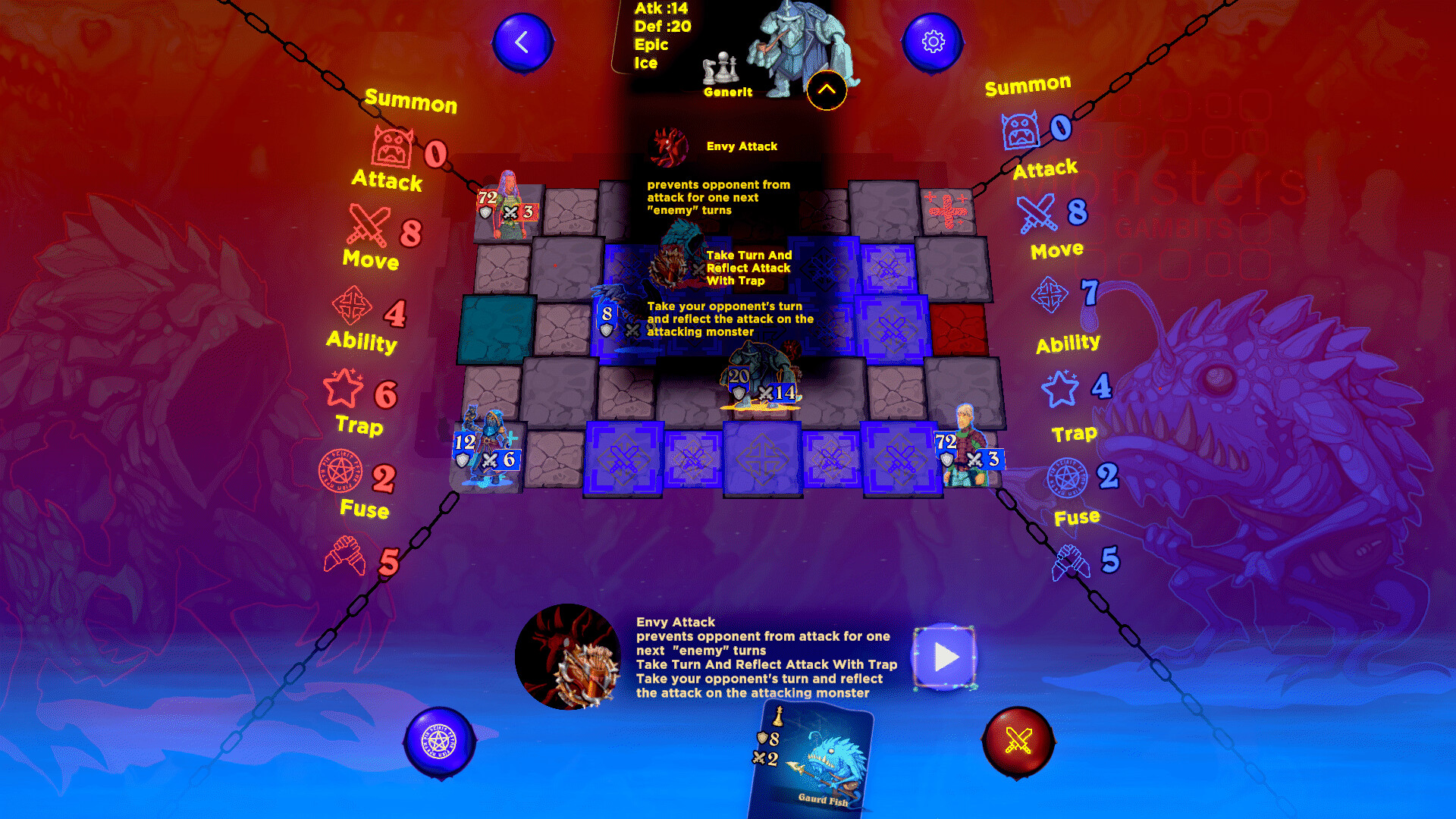 Monsters' Gambits on Steam