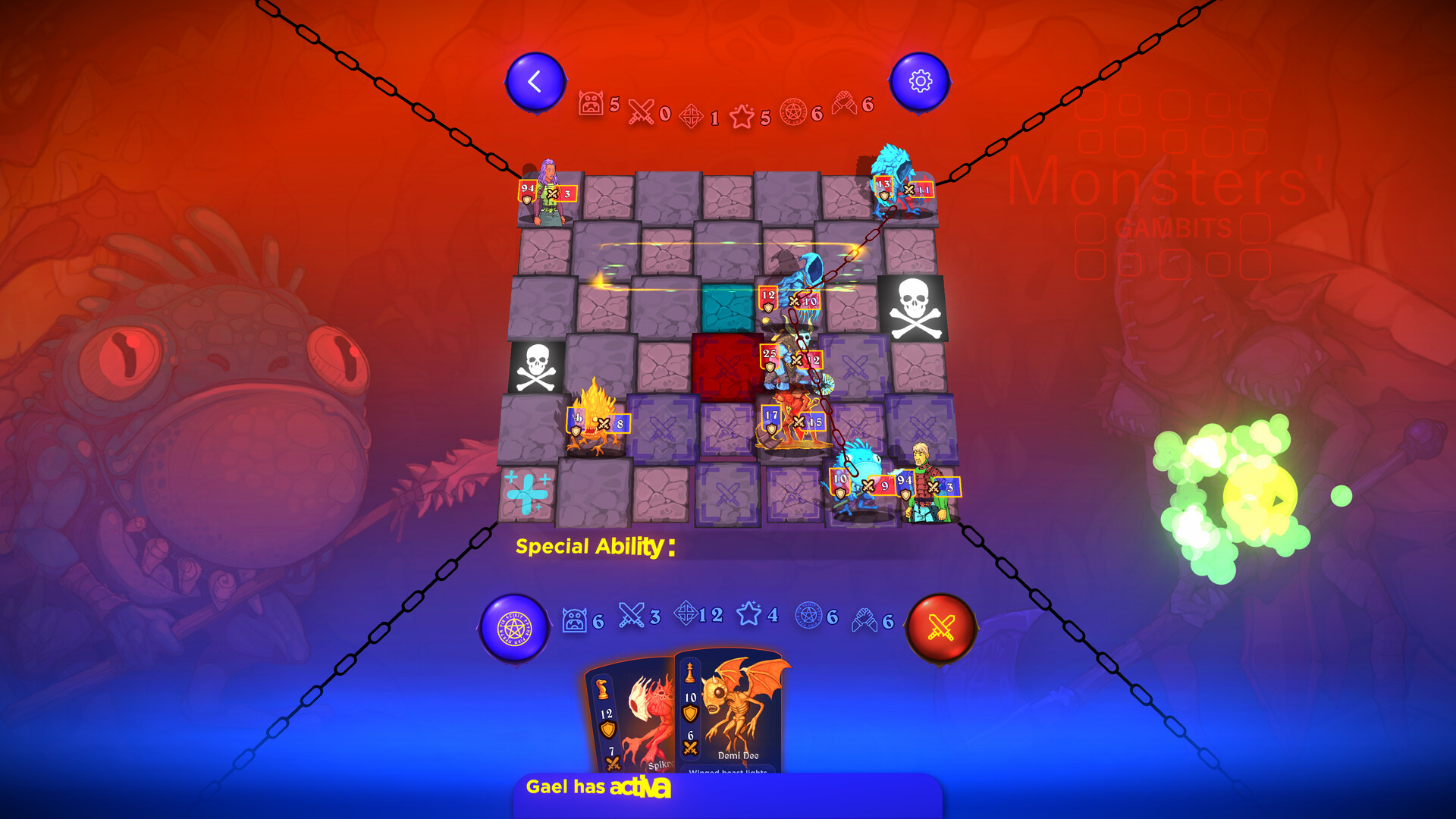 Monsters' Gambits on Steam