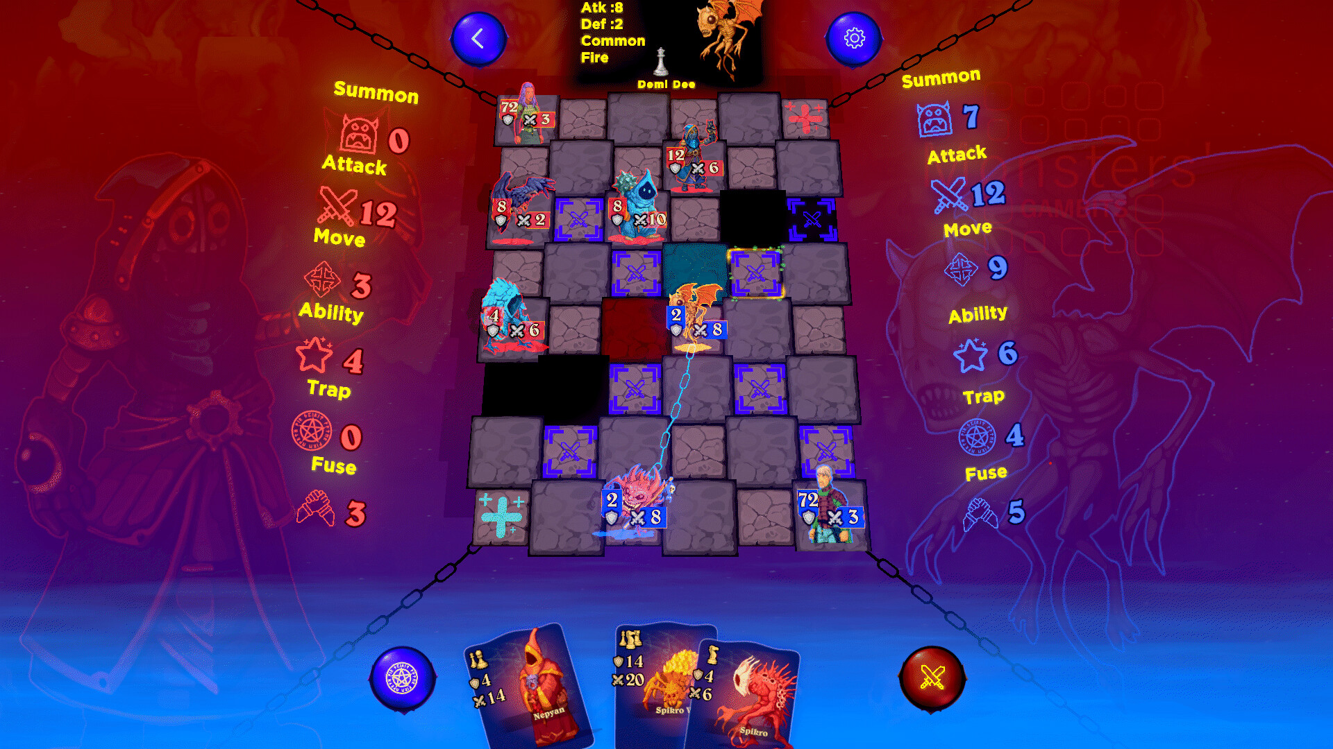 Monsters' Gambits on Steam