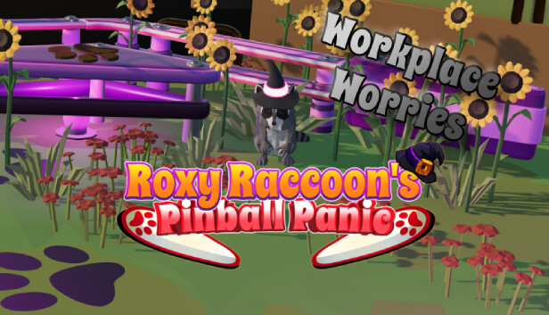Save 35% on Roxy Raccoon's Pinball Panic - Workplace Worries on Steam