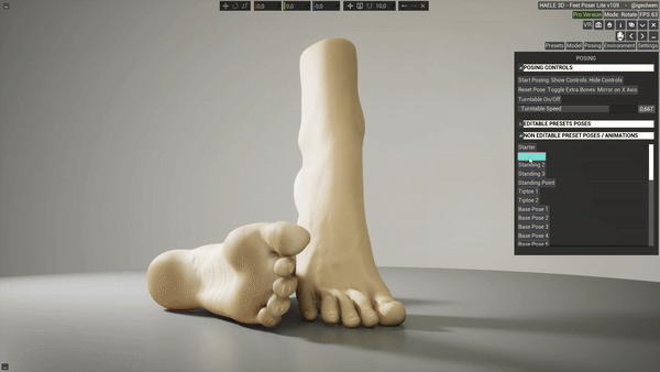 HAELE 3D - Feet Poser Lite ve službě Steam