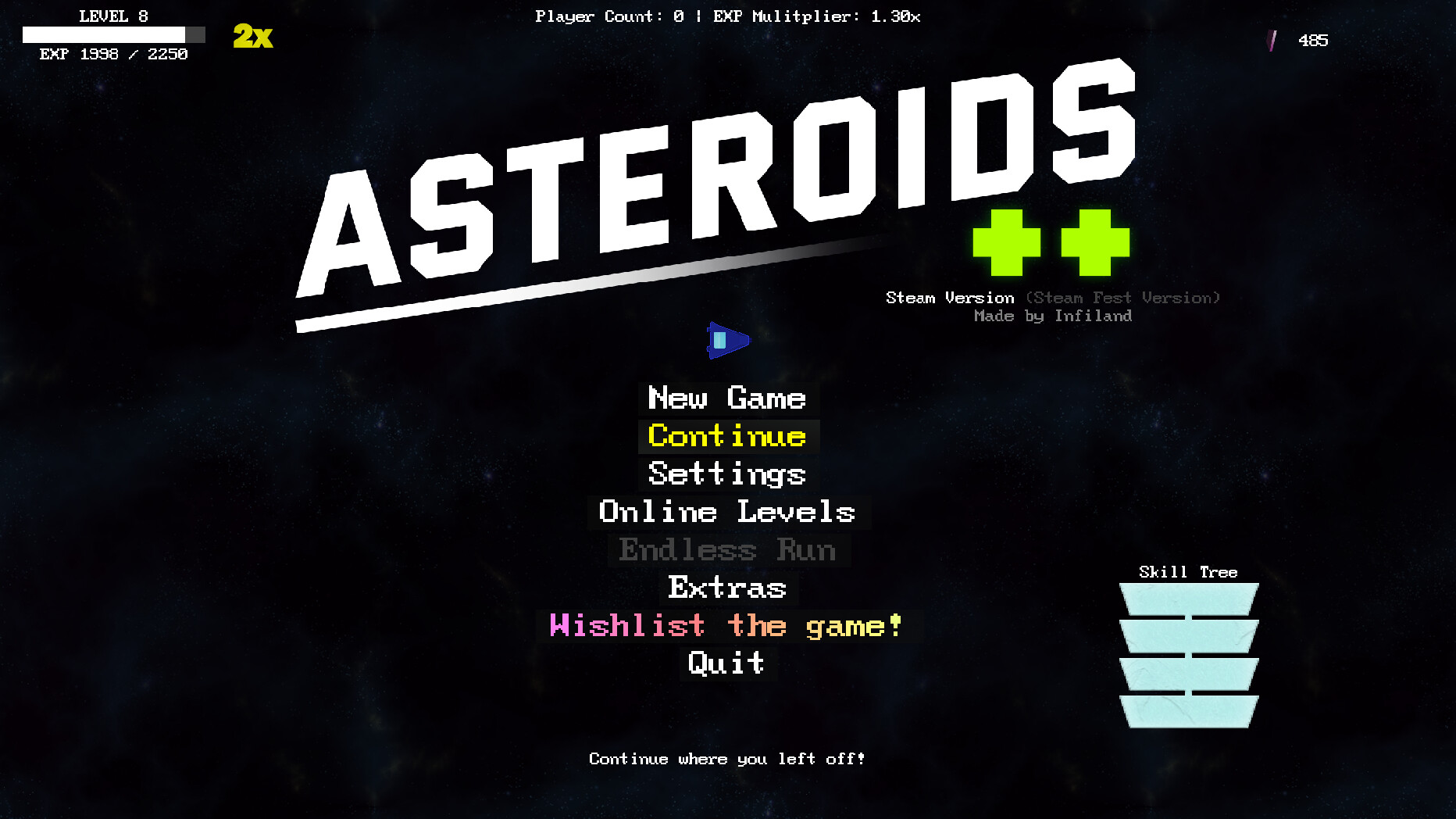 Asteroids ++ on Steam