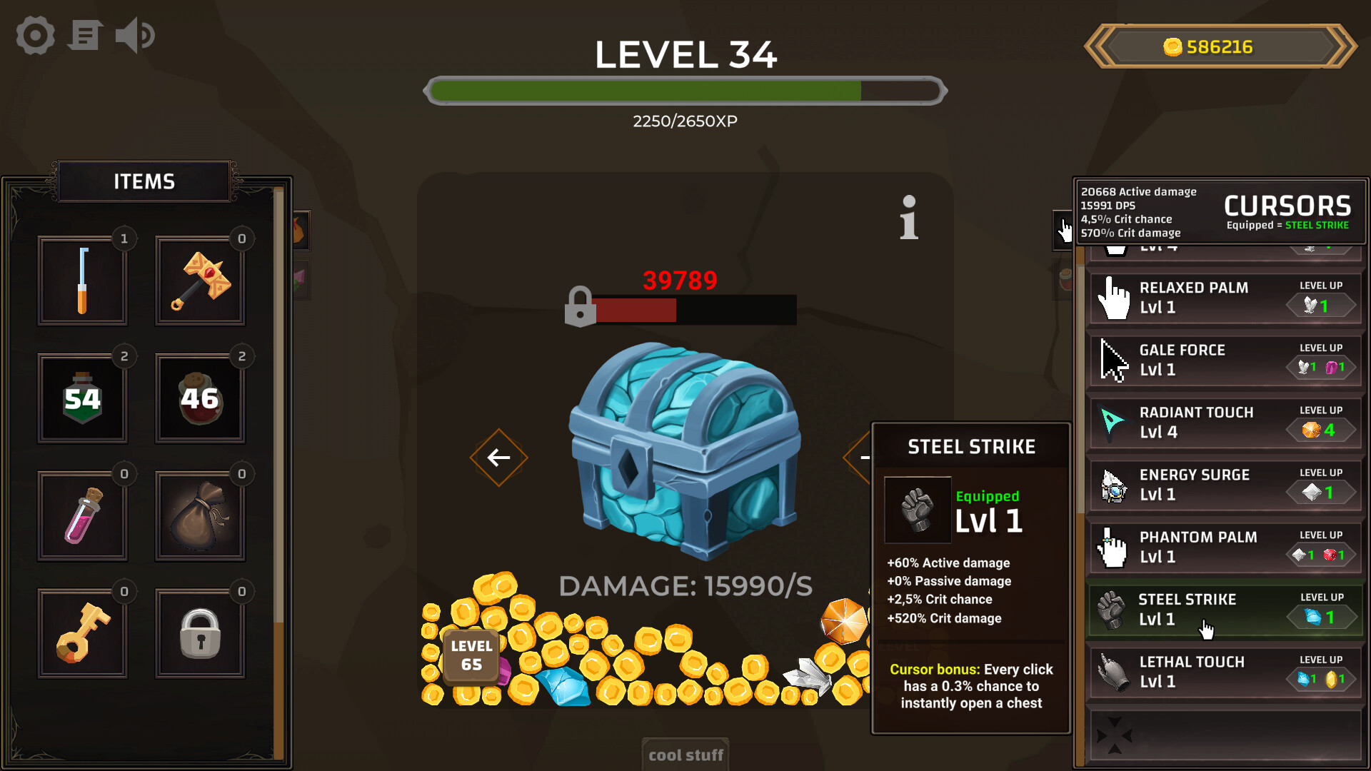 Steam의 Treasure Chest Clicker