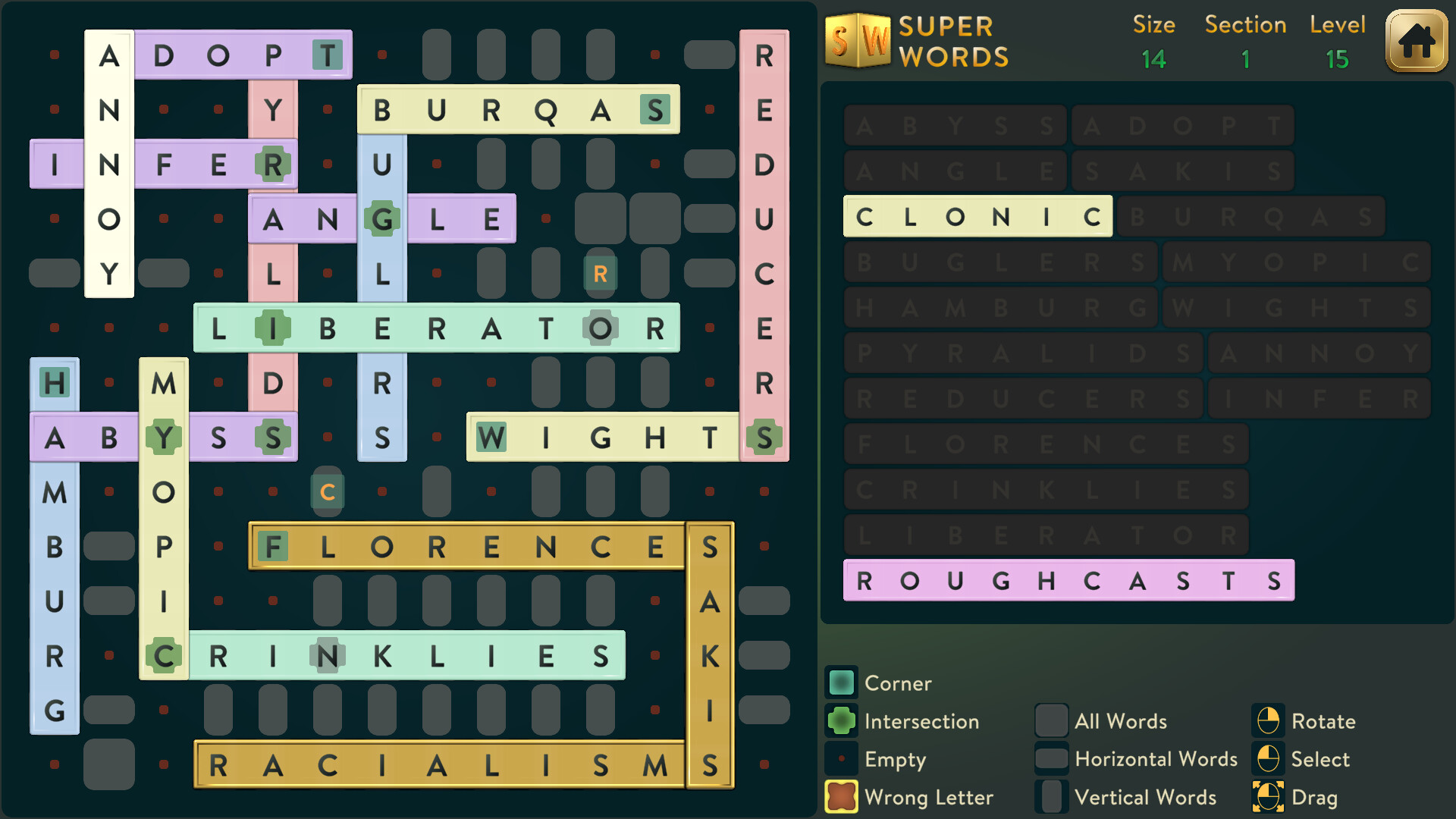 Super Words on Steam