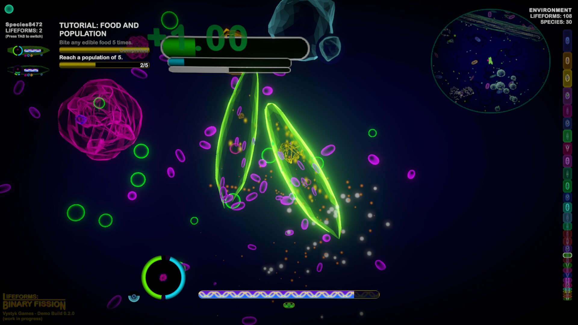 Lifeforms: Binary Fission on Steam