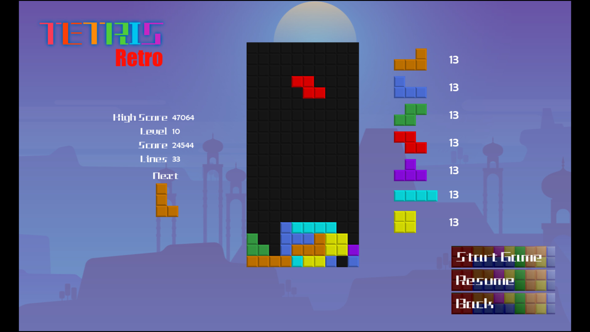 Tetris-Retro - Keymailer