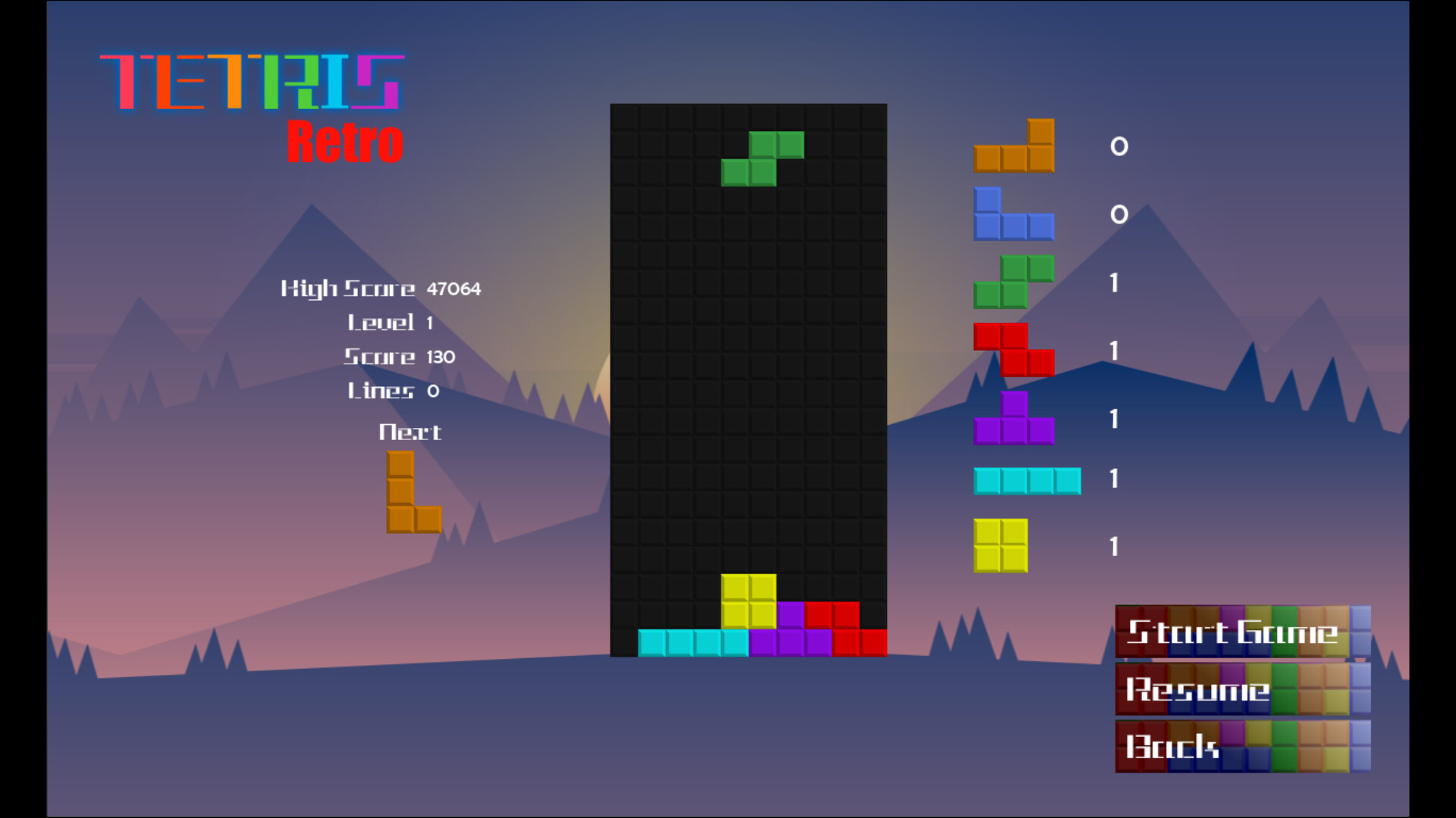 Tetris-Retro - Keymailer