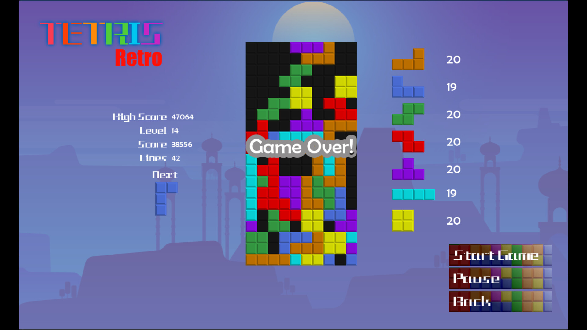 Tetris-Retro - Keymailer